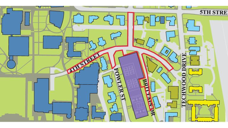 East Campus Streetscape Improvements Begin This Week